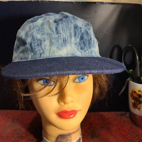 Accessories | Vintage Acid Wash Denim Hat Cap Adjustible Seepictures ...